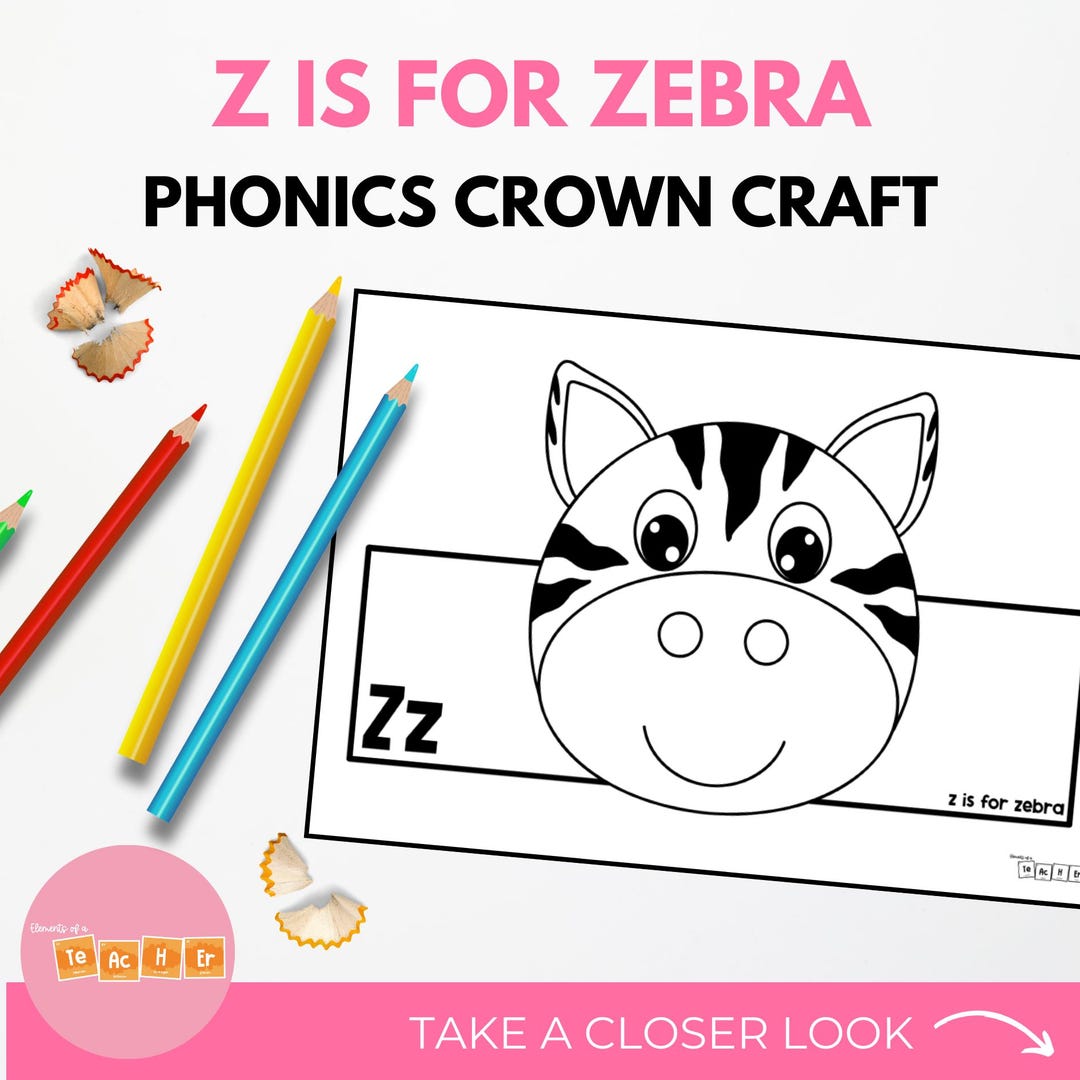 Alphabet und Phonics Crown Craft - Z für Zebra - Sound of the Week ...