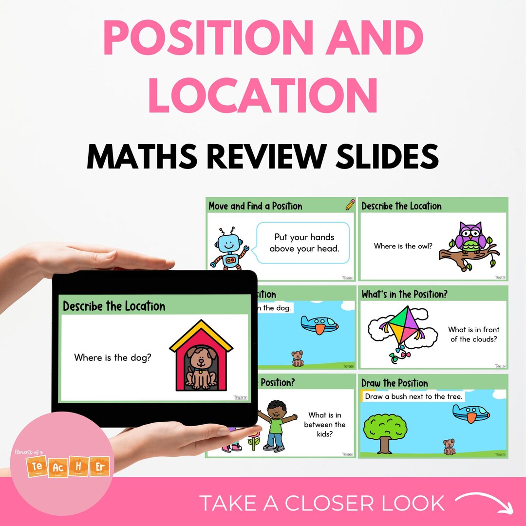 Position and Location Kindergarten Maths Review and Warm up Slides ...