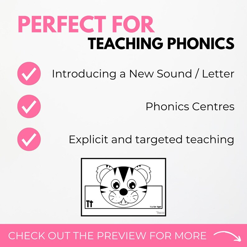 Alphabet and Phonics Crown Craft - T is for Tiger - Sound of the Week ...