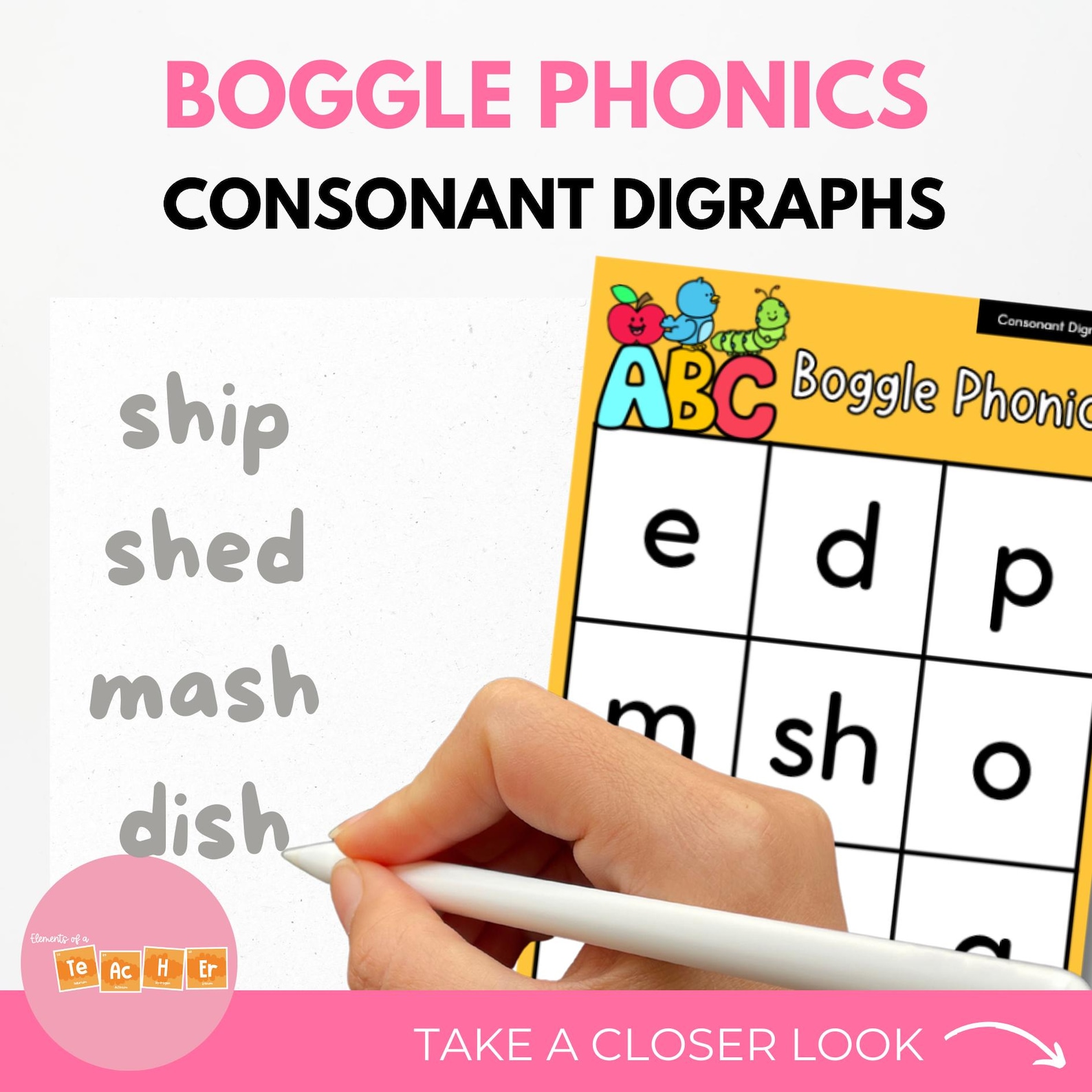 Consonant Digraph Boggle Phonics - Literacy and Reading Activity - Word ...