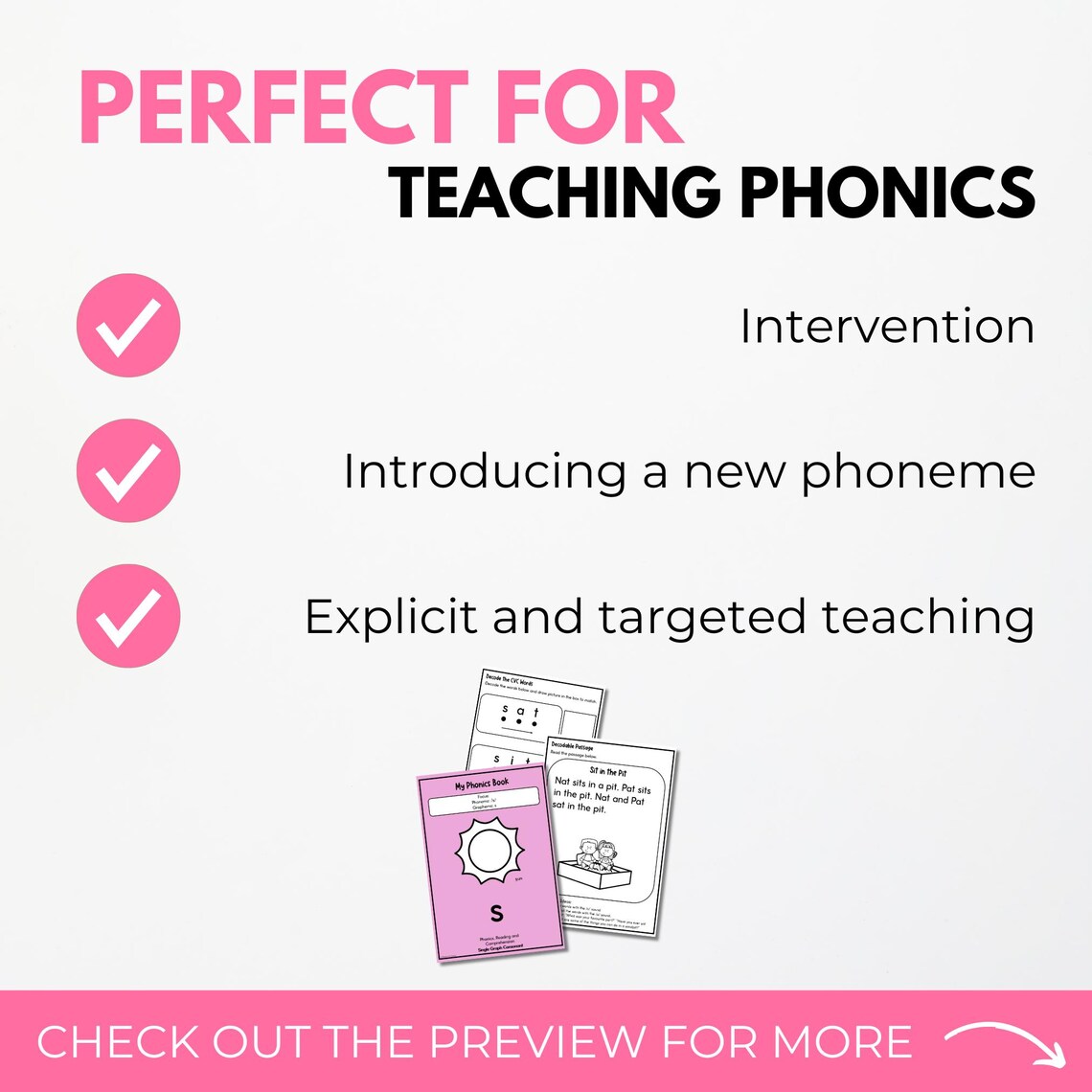 Phonics Books: CVC Worksheets, Decodable Passages & Reading ...
