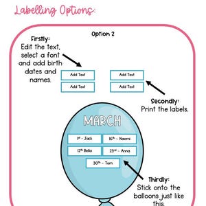 Birthday Balloon Classroom Display - Classroom Decor - Pastel Birthday ...