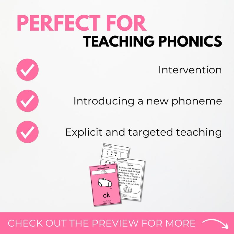 Phonics Books: Consonant Digraphs Worksheets, Decodable Passages ...
