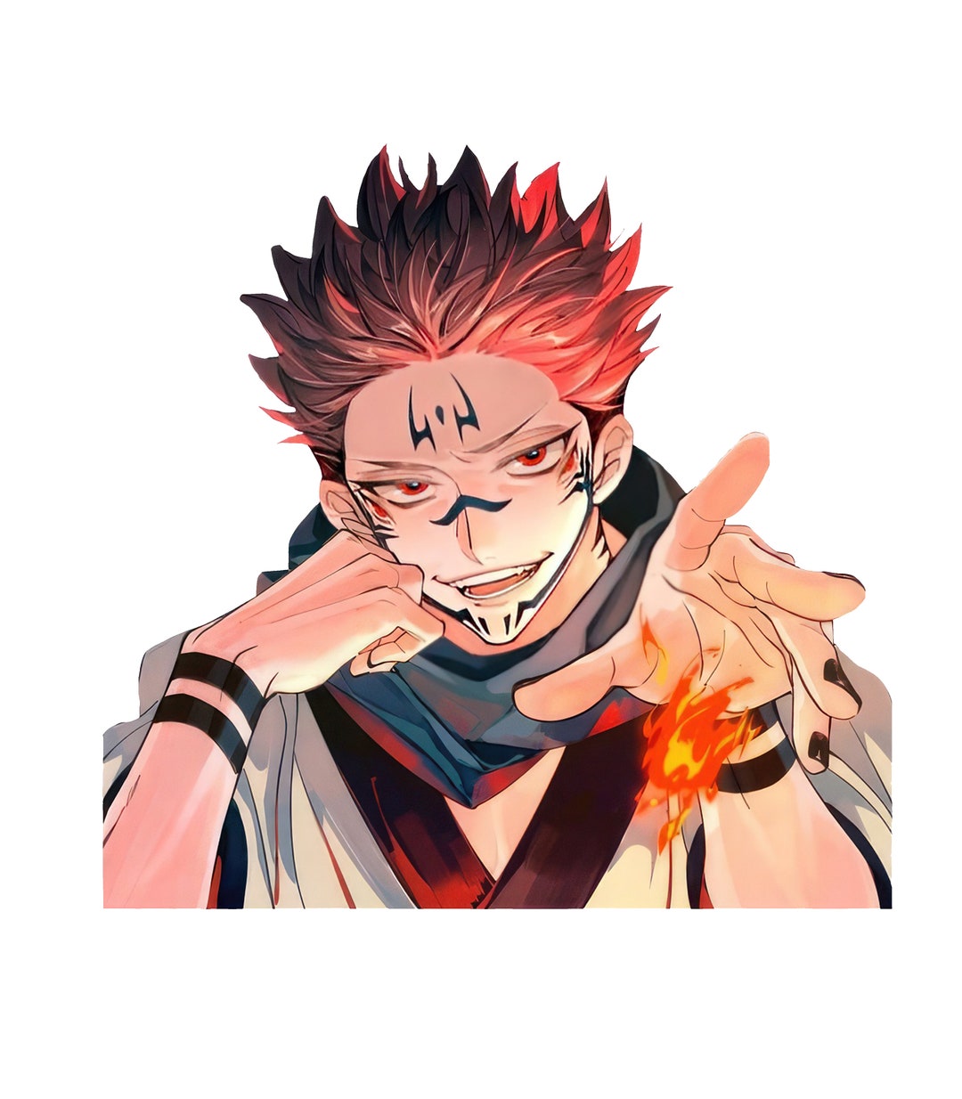 Sukuna Gesicht Jujutsu Kaisen PNG Bundle Grafikdesign Png - Etsy.de
