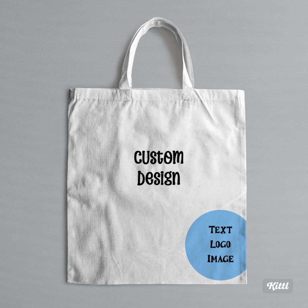 Personalized Logo Tote Bag Customizable With Text/logo/image - Etsy