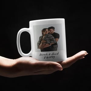 Personalized Photo Coffee Mug, Personalized Anniversary Photo Mug ...