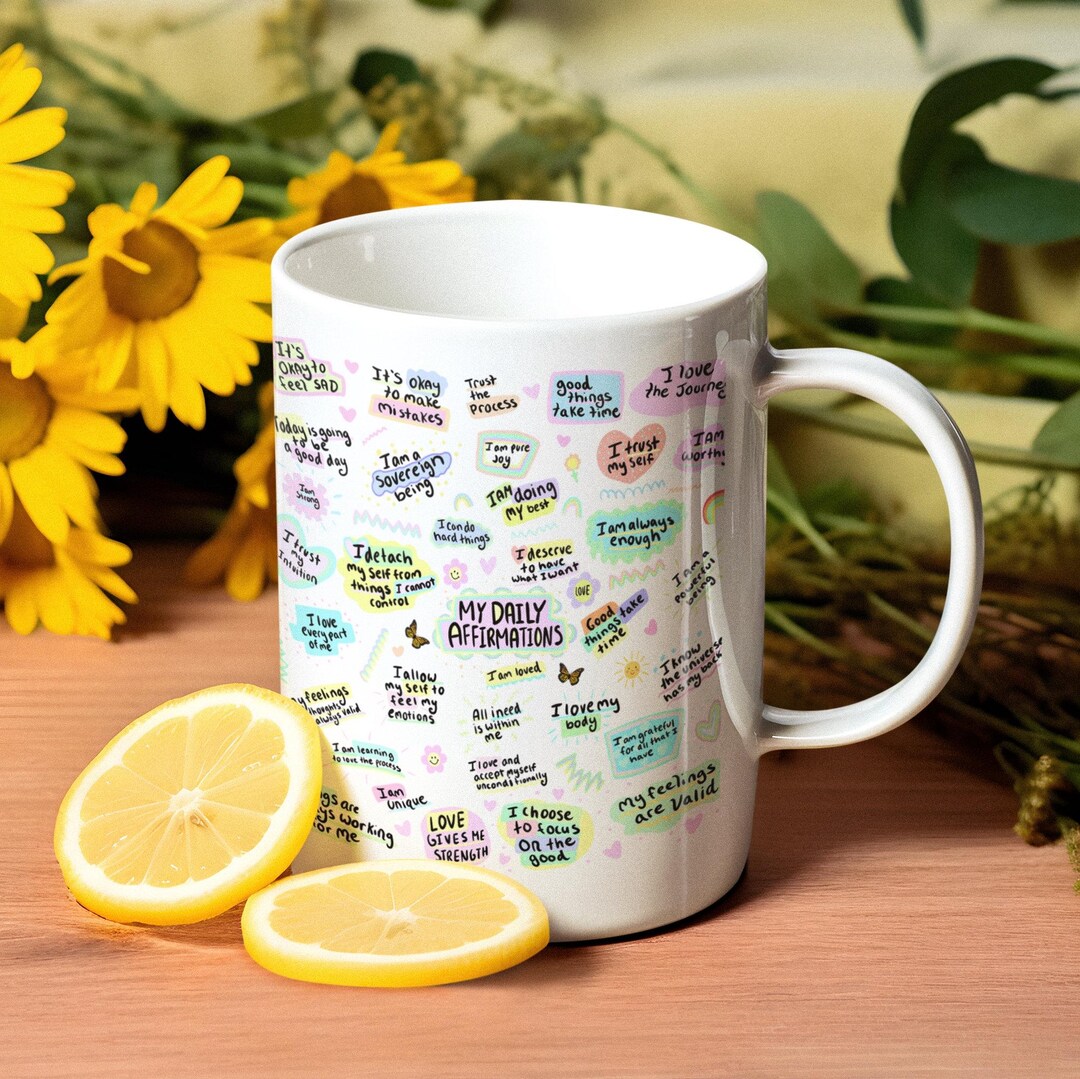 My Daily Affirmations Mug, Positive Affirmation Mug, Gift Mug, Gift for ...