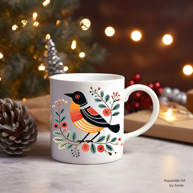 Watercolor Folk Art Clipart, Colorful Folk ART Clipart, Folk Art ...