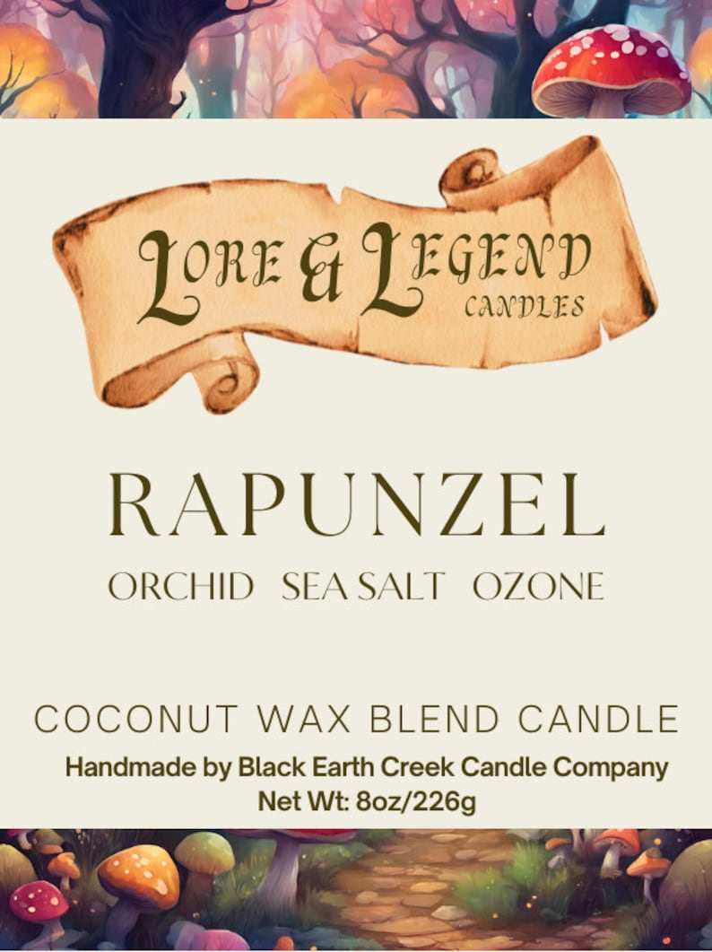 Rapunzel Candle, Fairytale Book, Fairytale Lover Gift, Book Lover Gift ...