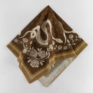 Earthy Brown Snake Bandana Gothic Floral Unique 100% Cotton Bandana ...
