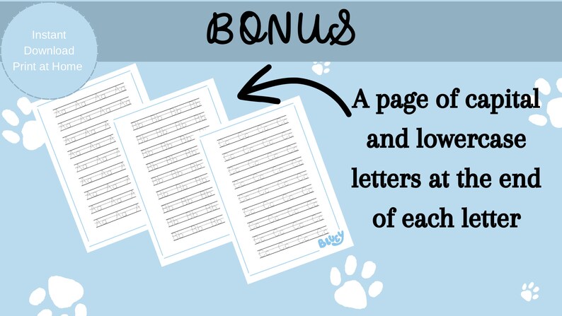 Digital Tracing Book With Bluey ABC Alphabet for Kids Coloring Book - Etsy