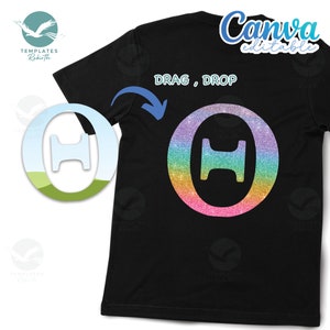 Greek Alphabet Letters Frame CANVA Editable.fill Your Own Picture ...