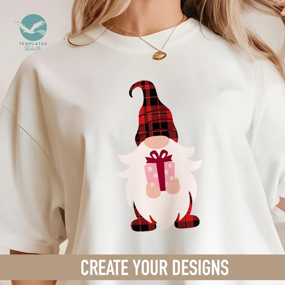 Valentine Love Gnomes Frame CANVA Editable, Fill Your Own Design to ...