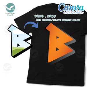 Greek Style Alphabet Letters Frame CANVA Editable.fill Your Own Picture ...