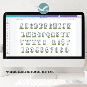 Cowboy Font Frame: Uppercase Alphabet PNG Template (canva Editable) - Etsy