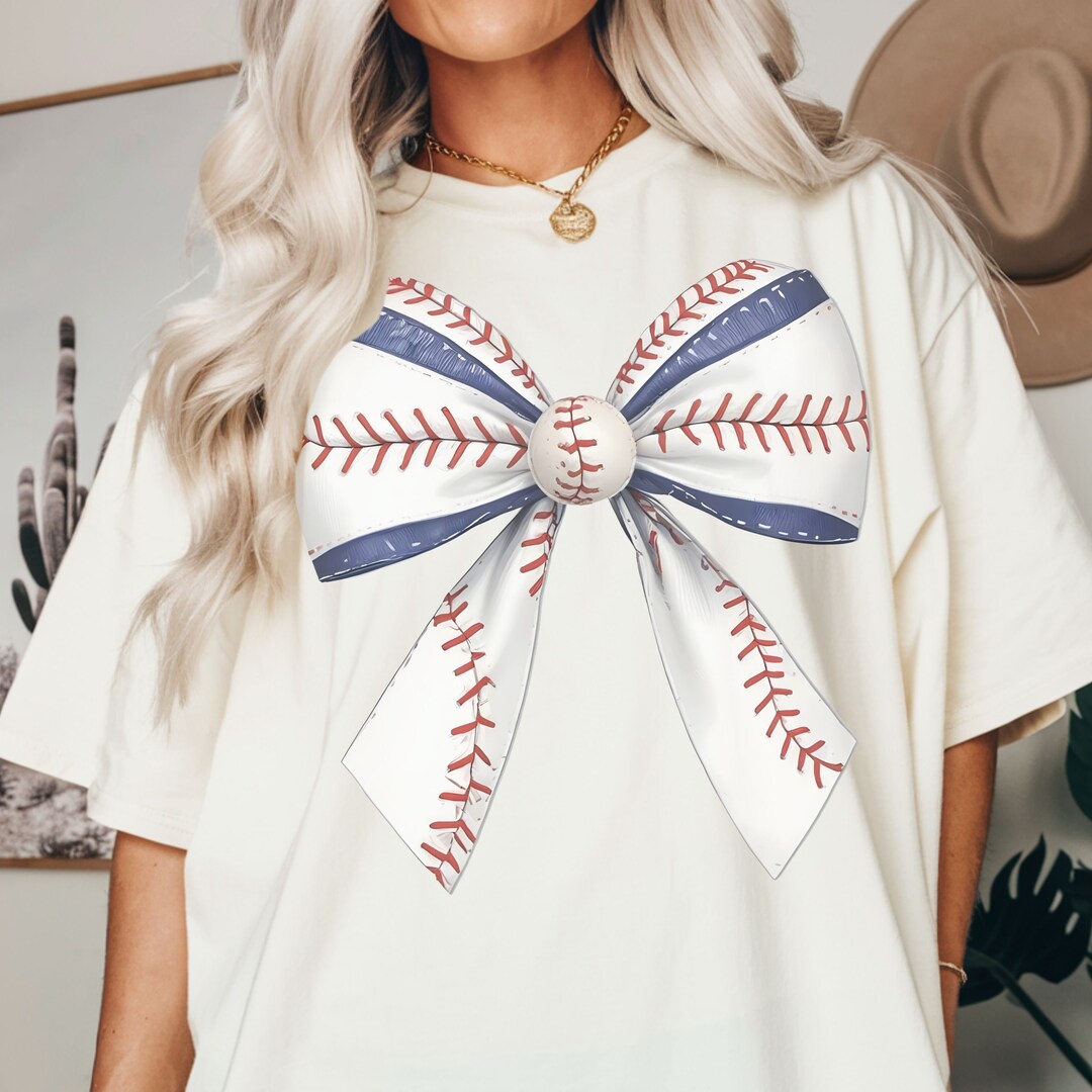 Baseball Bow Png, Coquette Baseball Png ,baseball Mom Png ,girly ...