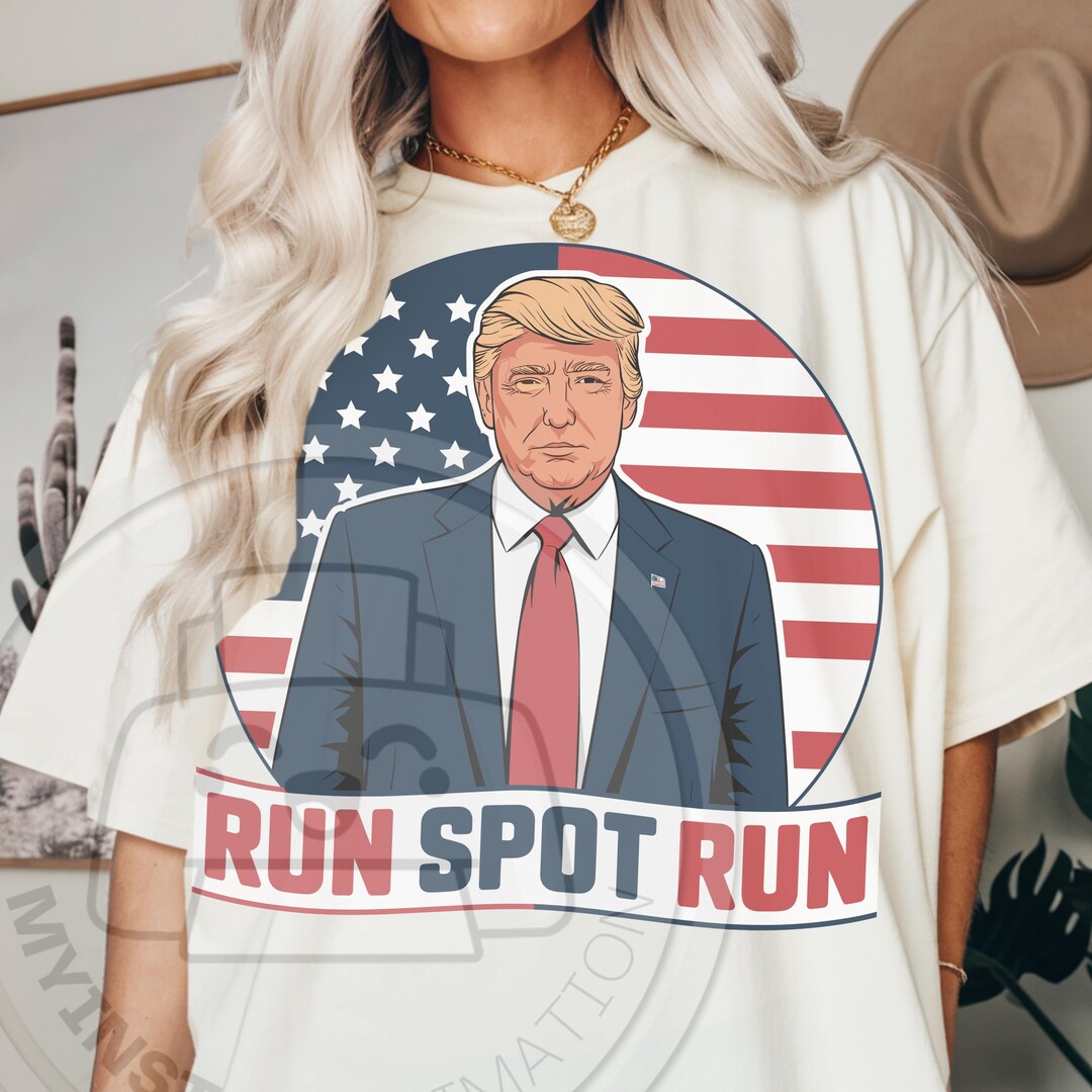 Run Spot Run PNG 2024 debate PNG Trump diseño patriótico PNG / Voto ...