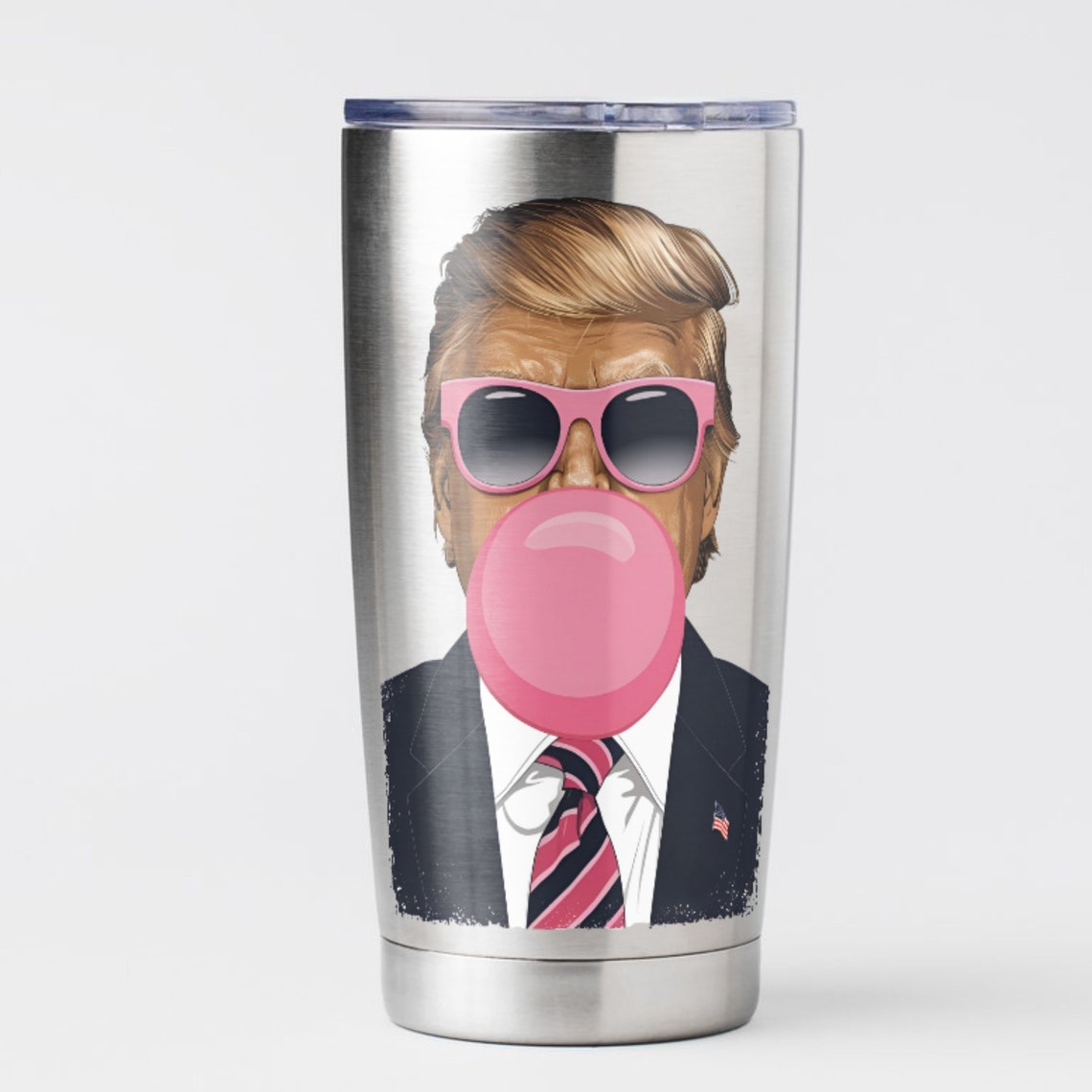 Bubble Gum Tump Png Pink Sun Glasses Trump Patriotic Design Png | Vote ...