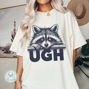 UGH Png, Funny Raccoon PNG, Funny Animal Quotes Sublimation | Snarky ...