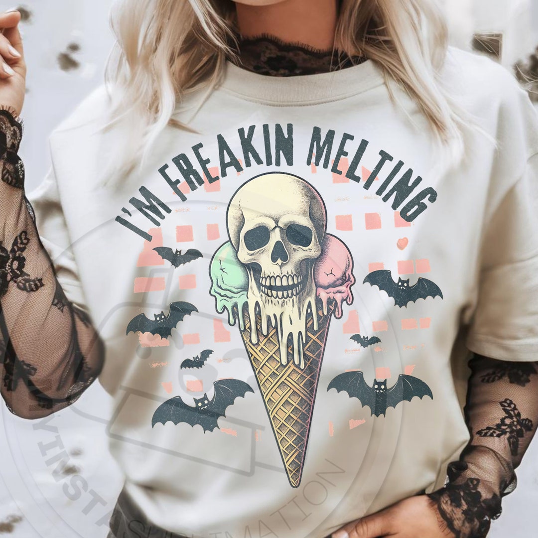 Freaking Melting Png, Skeleton Design Png, | Vintage Halloween Png ...