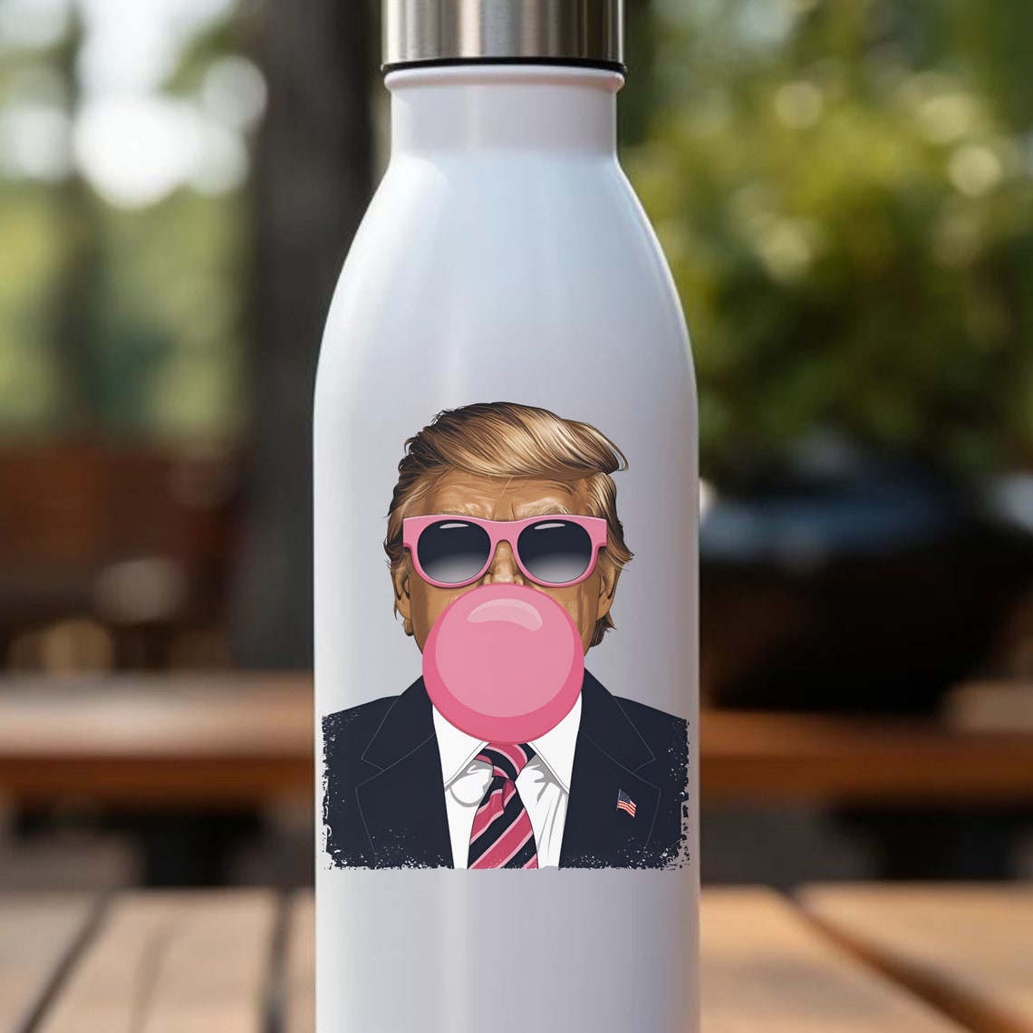 Bubble Gum Tump Png Pink Sun Glasses Trump Patriotic Design Png | Vote ...