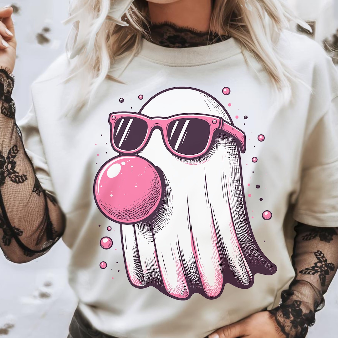 Ghost Bubble Gum Png | Ghost Sunglasses Png | Vintage Halloween Png ...