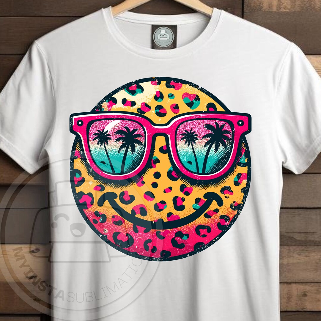Smiley Face Png, Beach Smiley Png, Palm Tree Smiley Png, Summer Smiley ...