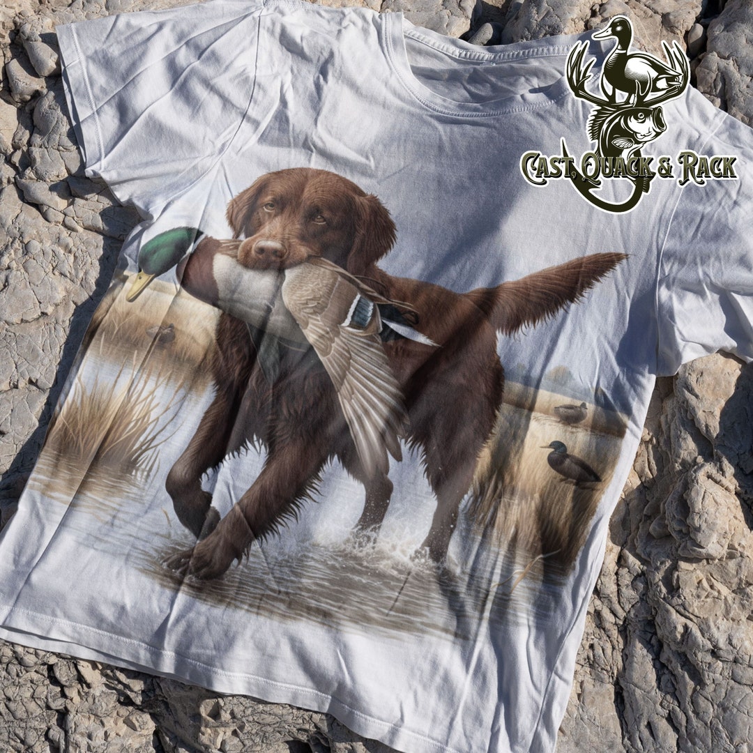 Chocolate Brown Labrador Duck Hunt PNG Duck Hunting Sublimation Design ...