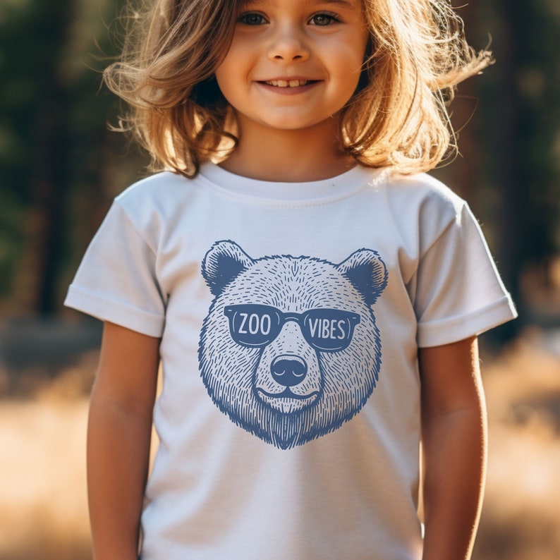 Bear Zoo Vibes Svg Animal Bear Sunglasses Png Field Trip Svg Kids Zoo ...