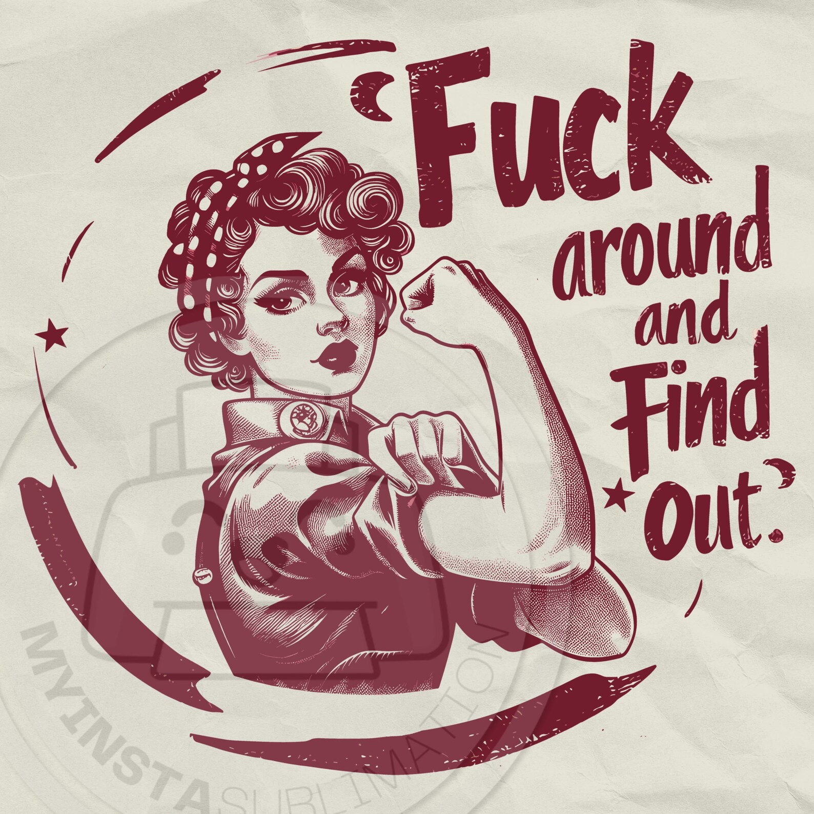 F**k Around and Find Out PNG | Vintage Illustration Design for Tees ...