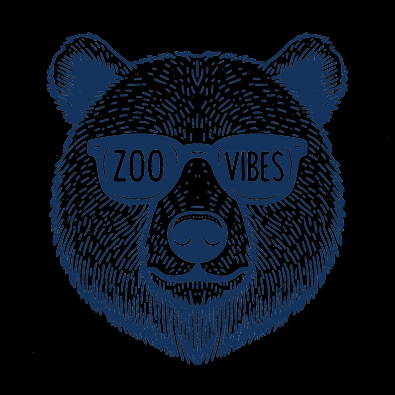 Bear Zoo Vibes Svg Animal Bear Sunglasses Png Field Trip Svg Kids Zoo ...