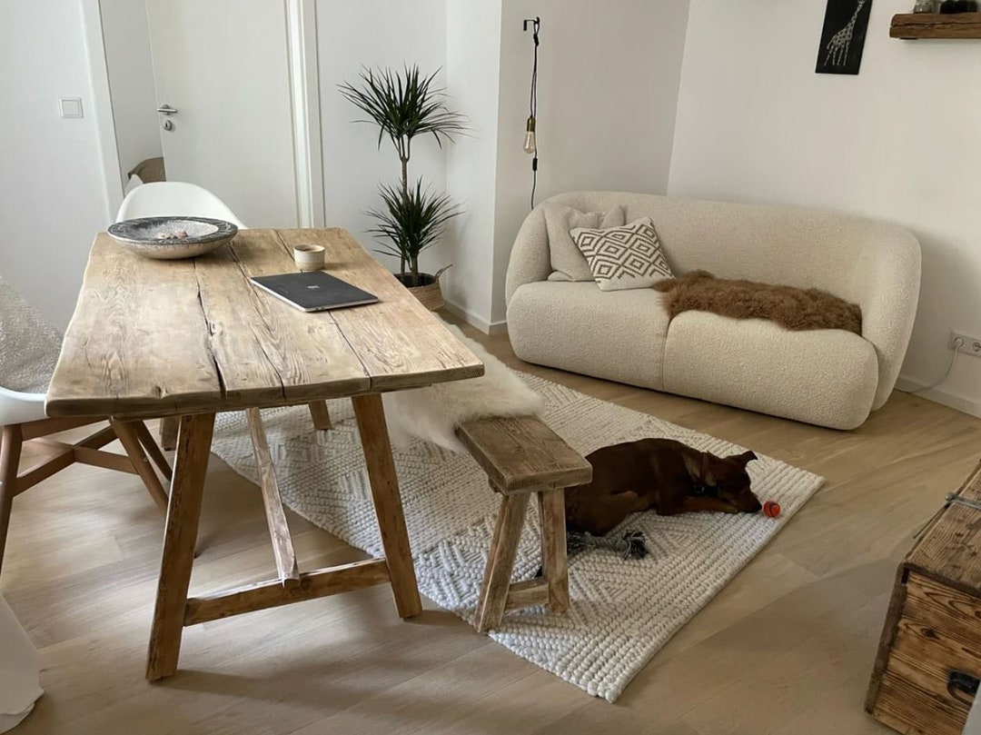 Franz Reclaimed Wood Table With Tapered Legs - Etsy