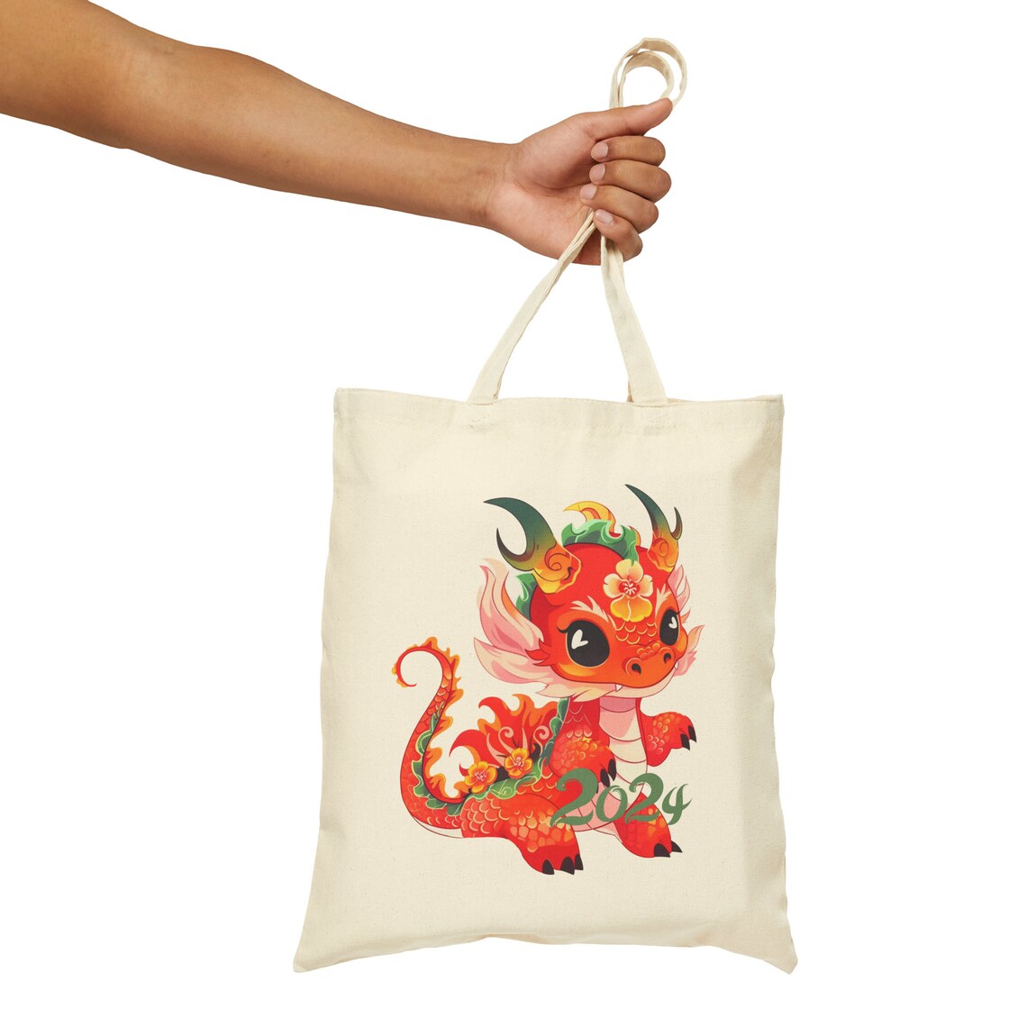 Year of the Dragon 2024, Custom Designed Dragon Tote Bag, Chinese New ...
