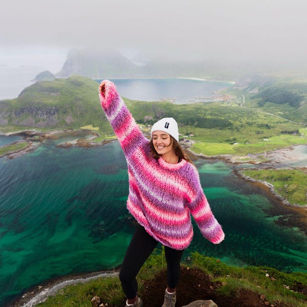 Knitted Mountains Sweater - Etsy UK
