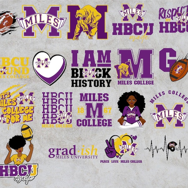 Miles College Logo Svg - Etsy