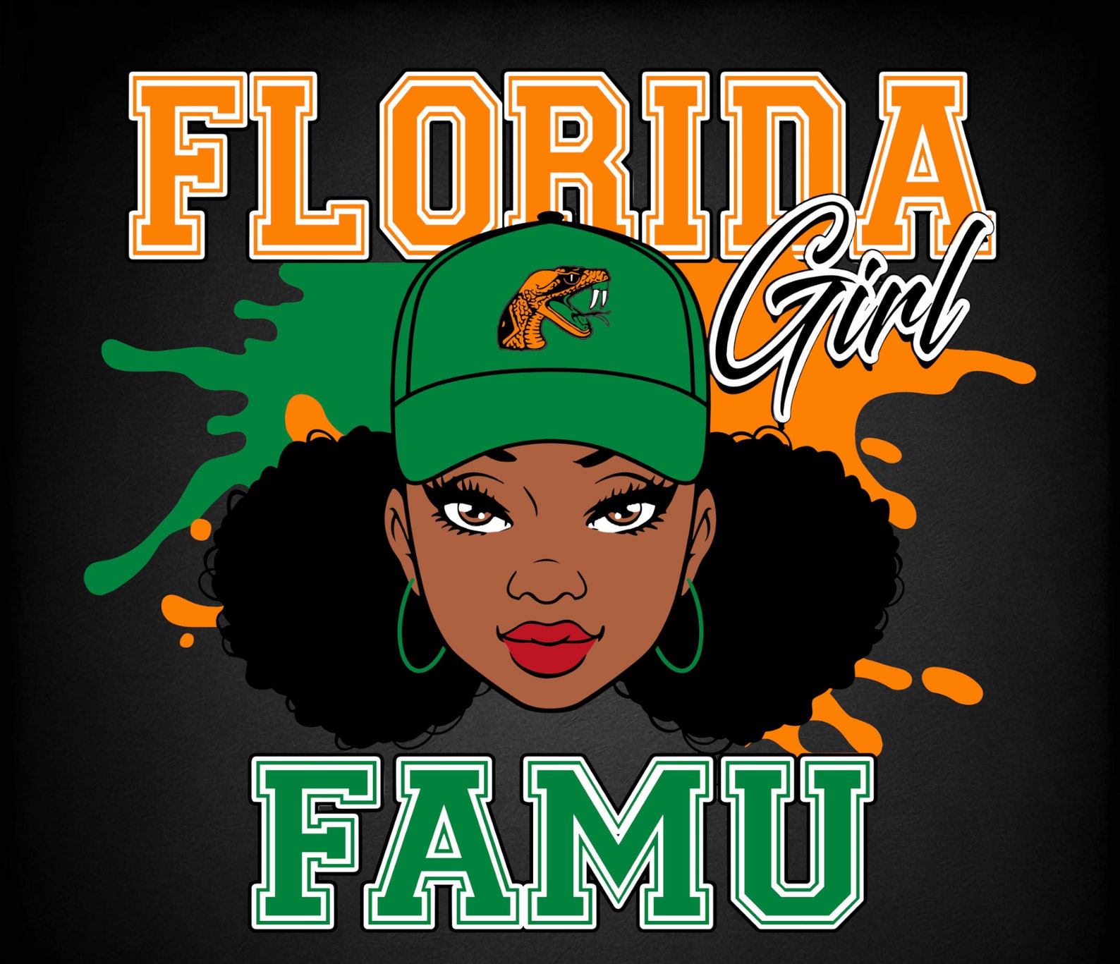 Florida Famu Girl SVG Cut File for Silhouette Cricut - Etsy