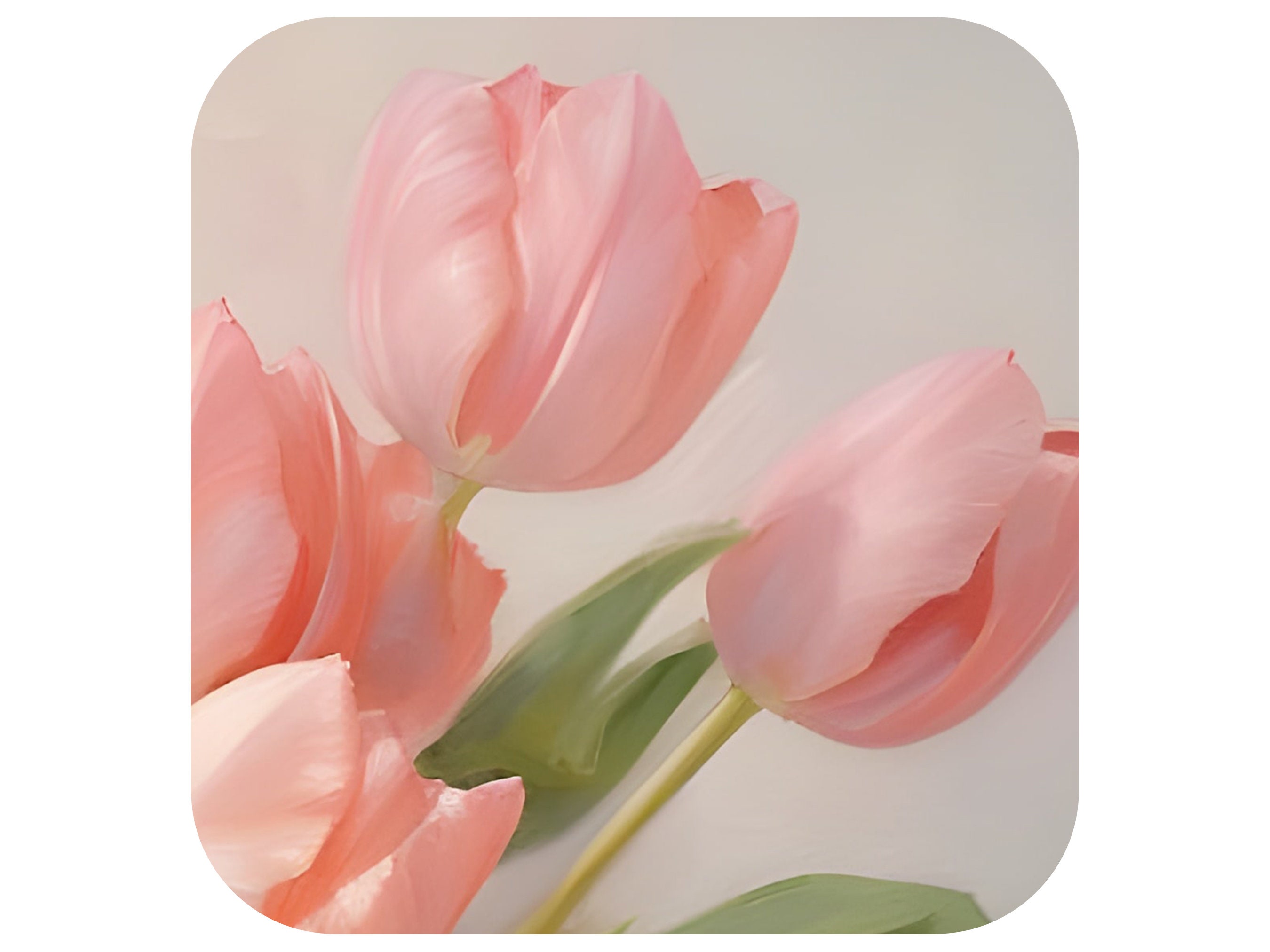 Coquette Print, Tulips Wall Art, Vintage Pink Painting, Soft Girl ...