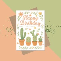 Sonoran Desert Morning Greeting Card - Etsy
