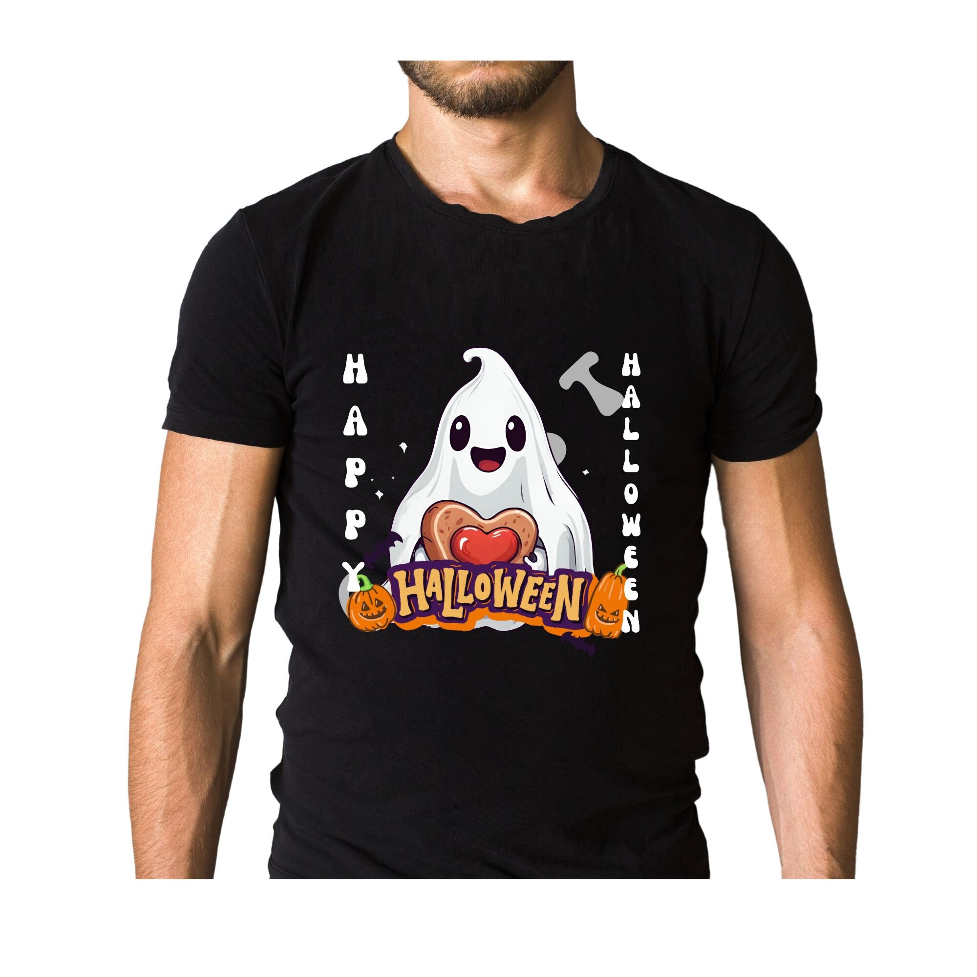 3 Files Clipart Cute Ghost Happy Halloween Gifts for - Etsy