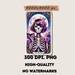 The Reader Tarot Card PNG: Skeleton Book Lover Design (digital Download ...