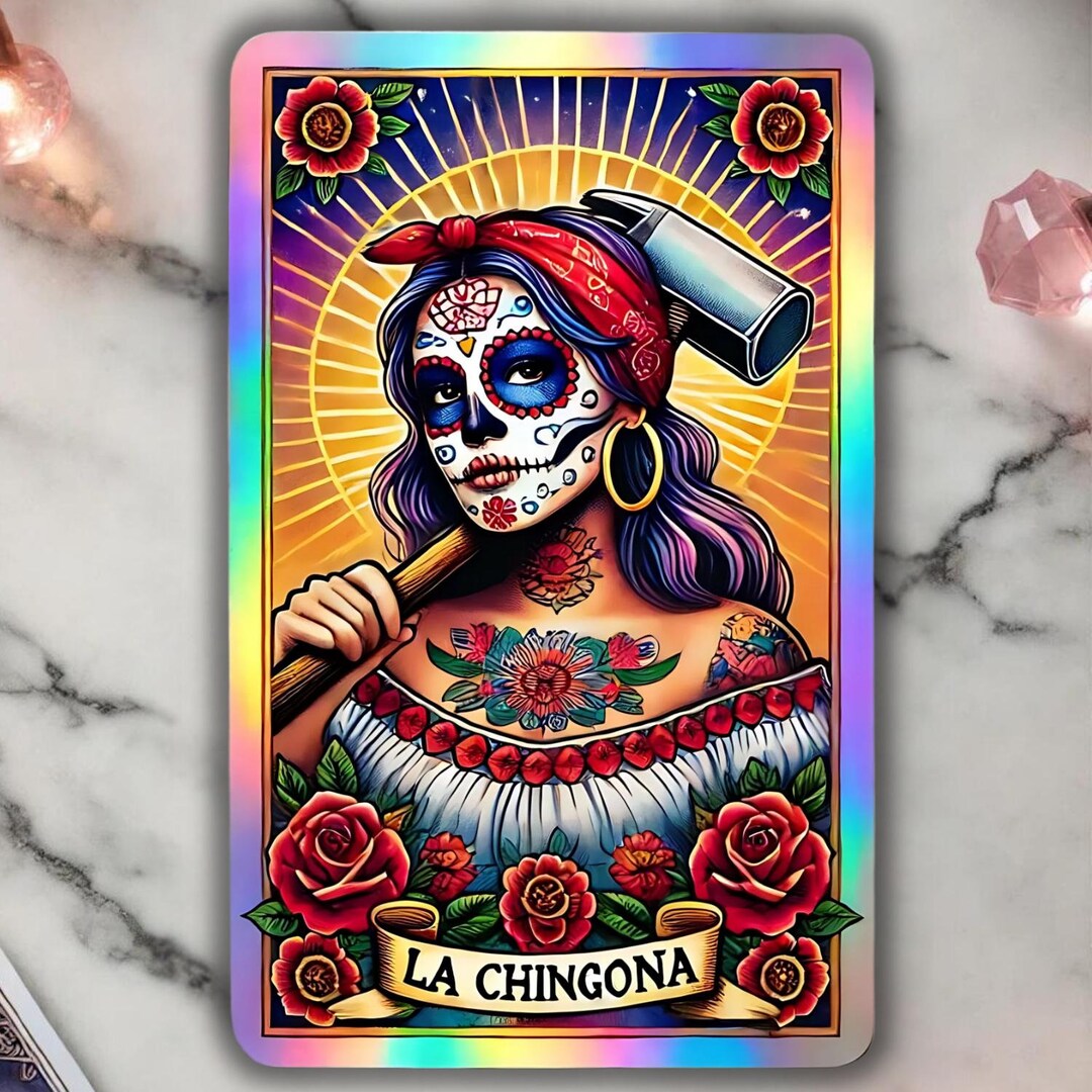La Chingona Tarot Card PNG: Mexican Chola Skull (digital Download) - Etsy