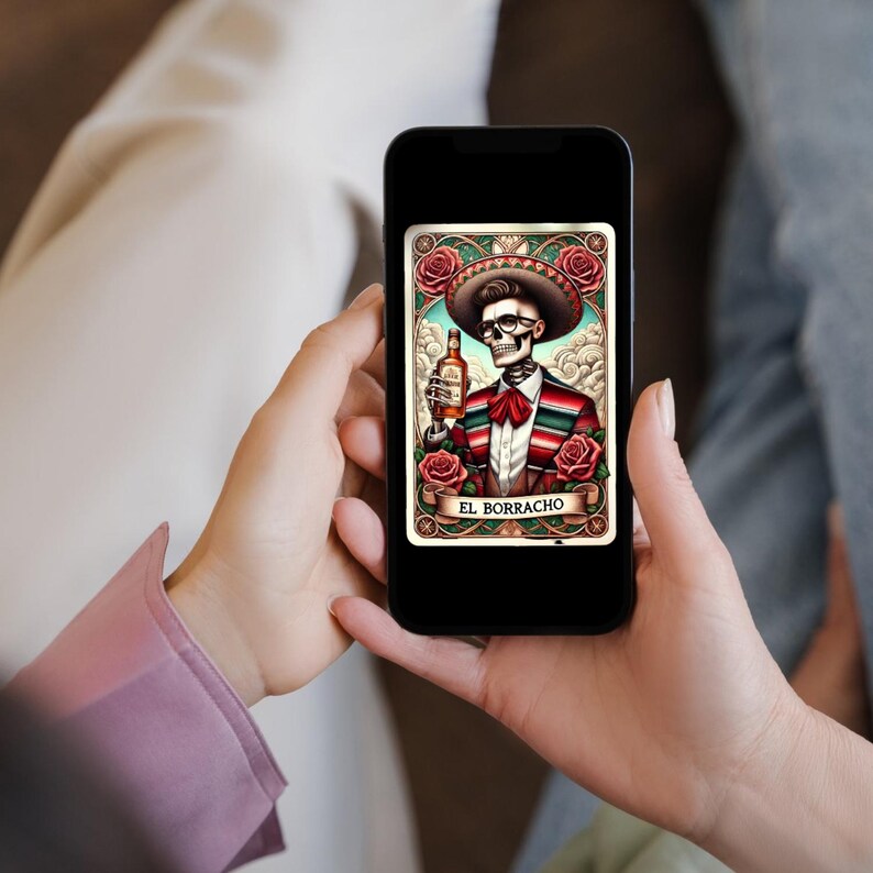 El Borracho Latino Tarot Card PNG: Chicano Art (digital File) - Etsy