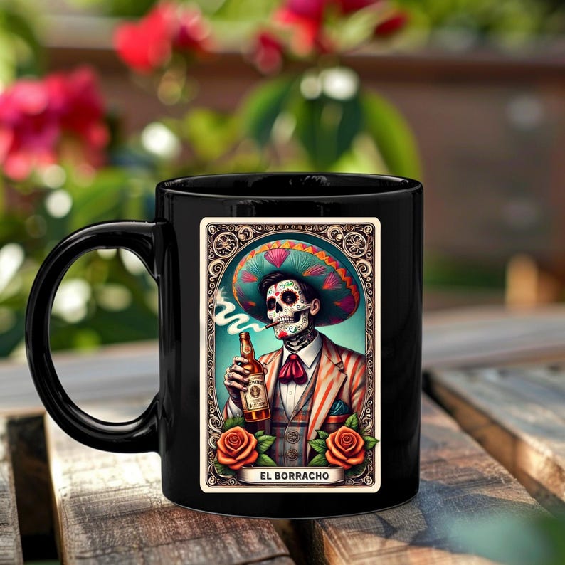 El Borracho Latino PNG: Chicano Tarot Card Digital File - Etsy