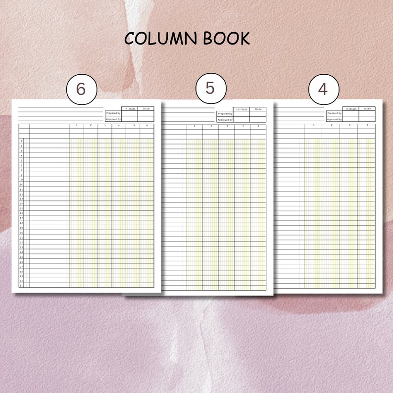 Printable Accounting Ledger, Log for Credits and Debits, General Ledger ...