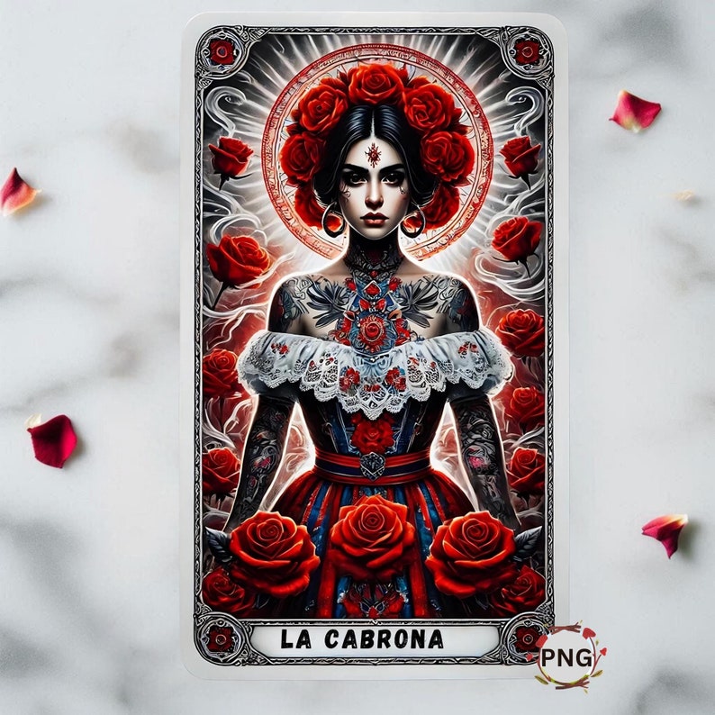 La Cabrona Tarot Card PNG Digital Dowload Design Printable Sublimation ...