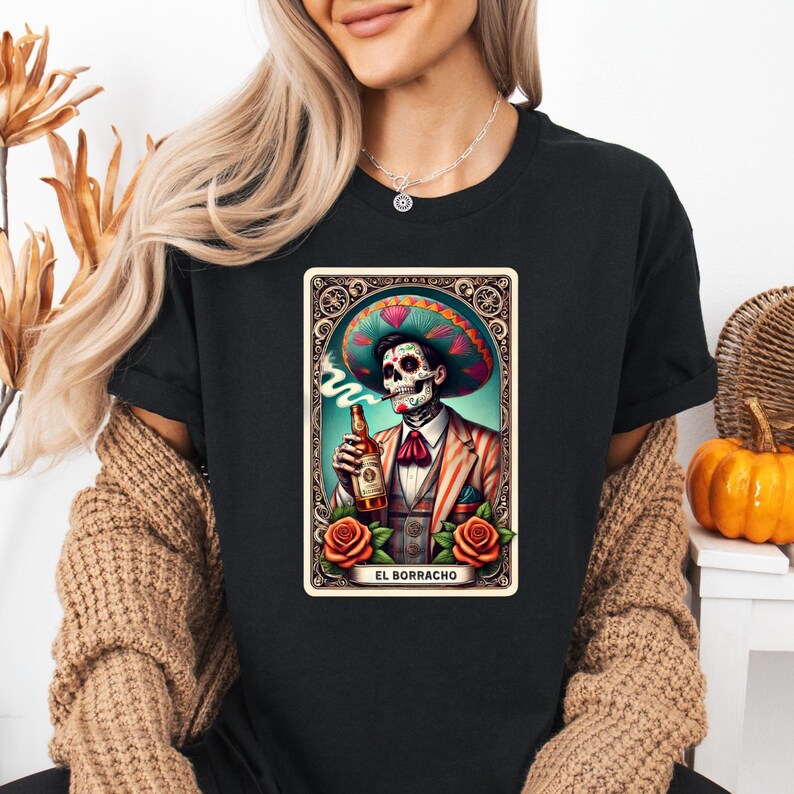 El Borracho Latino PNG: Chicano Tarot Card Digital File - Etsy