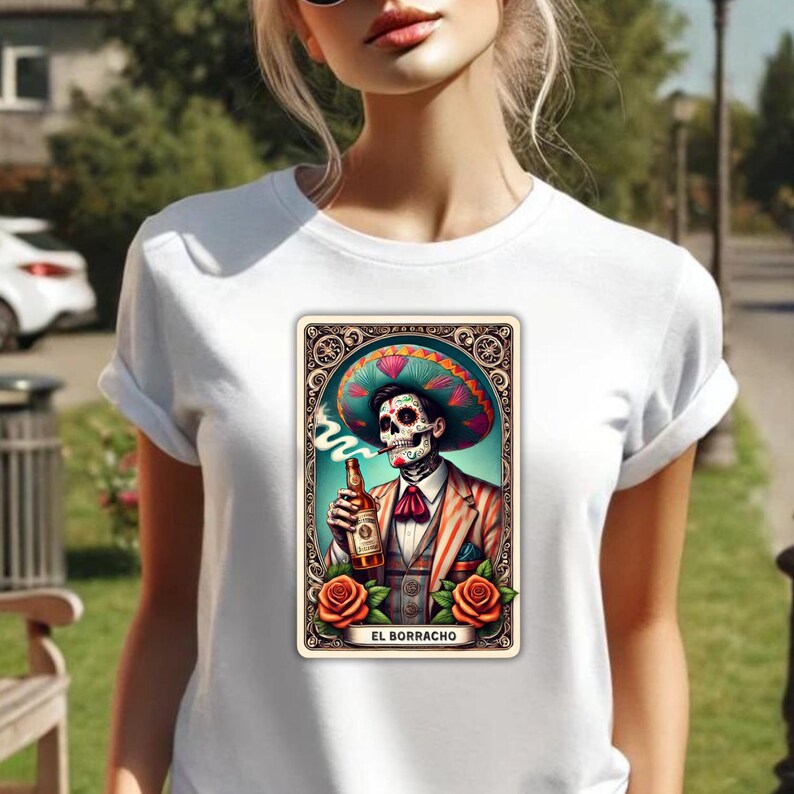 El Borracho Latino PNG: Chicano Tarot Card Digital File - Etsy