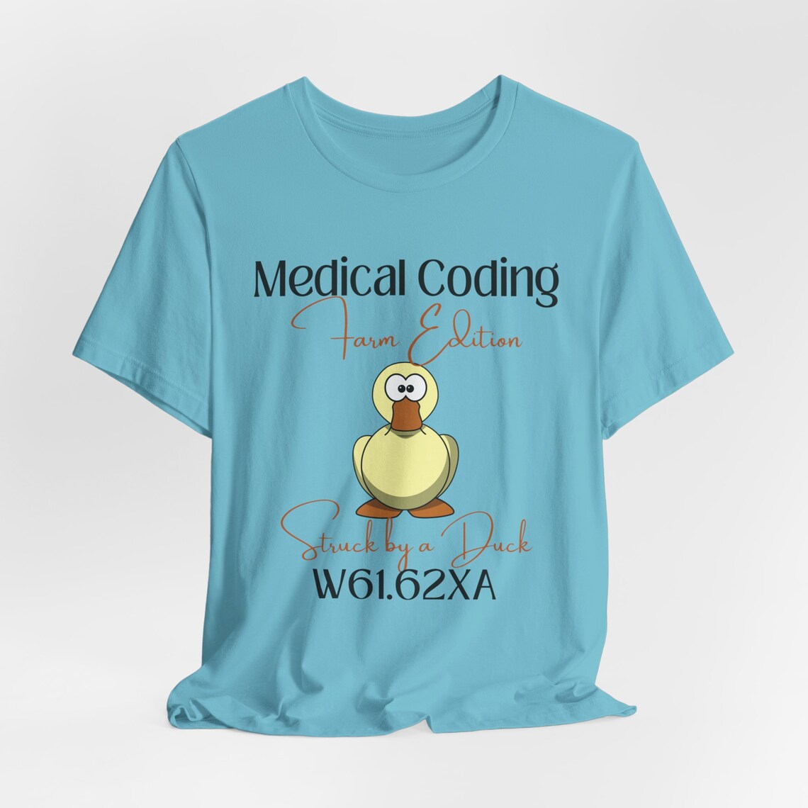 Medical Coder Struck by a Duck ICD-10 Medical Humor T-shirt - Etsy