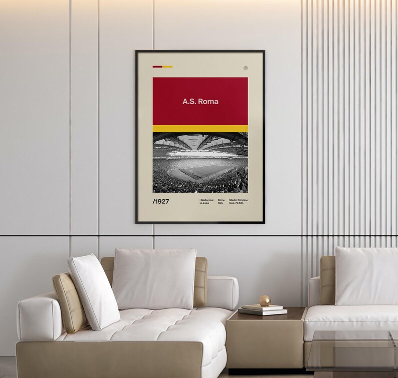 AS Roma Poster | Digital DOWNLOAD! - Etsy
