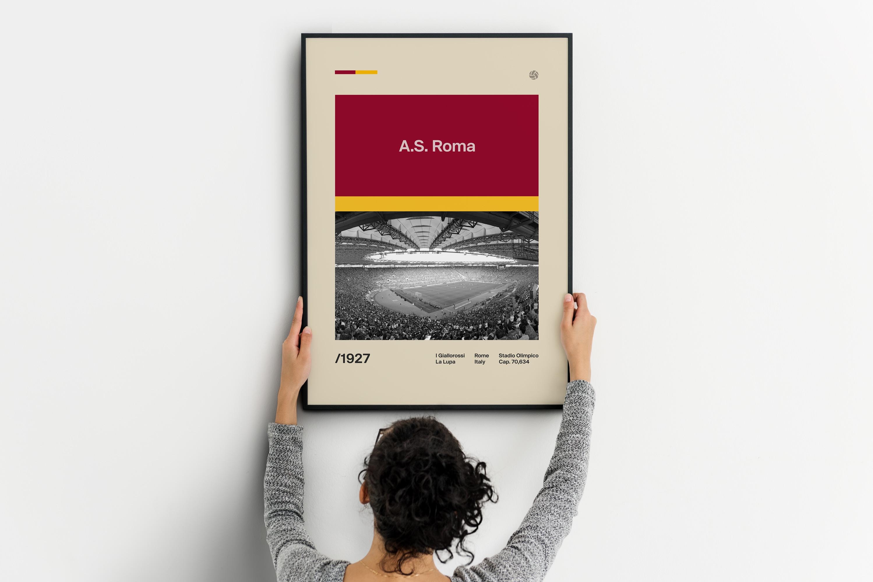 AS Roma Poster | Digital DOWNLOAD! - Etsy